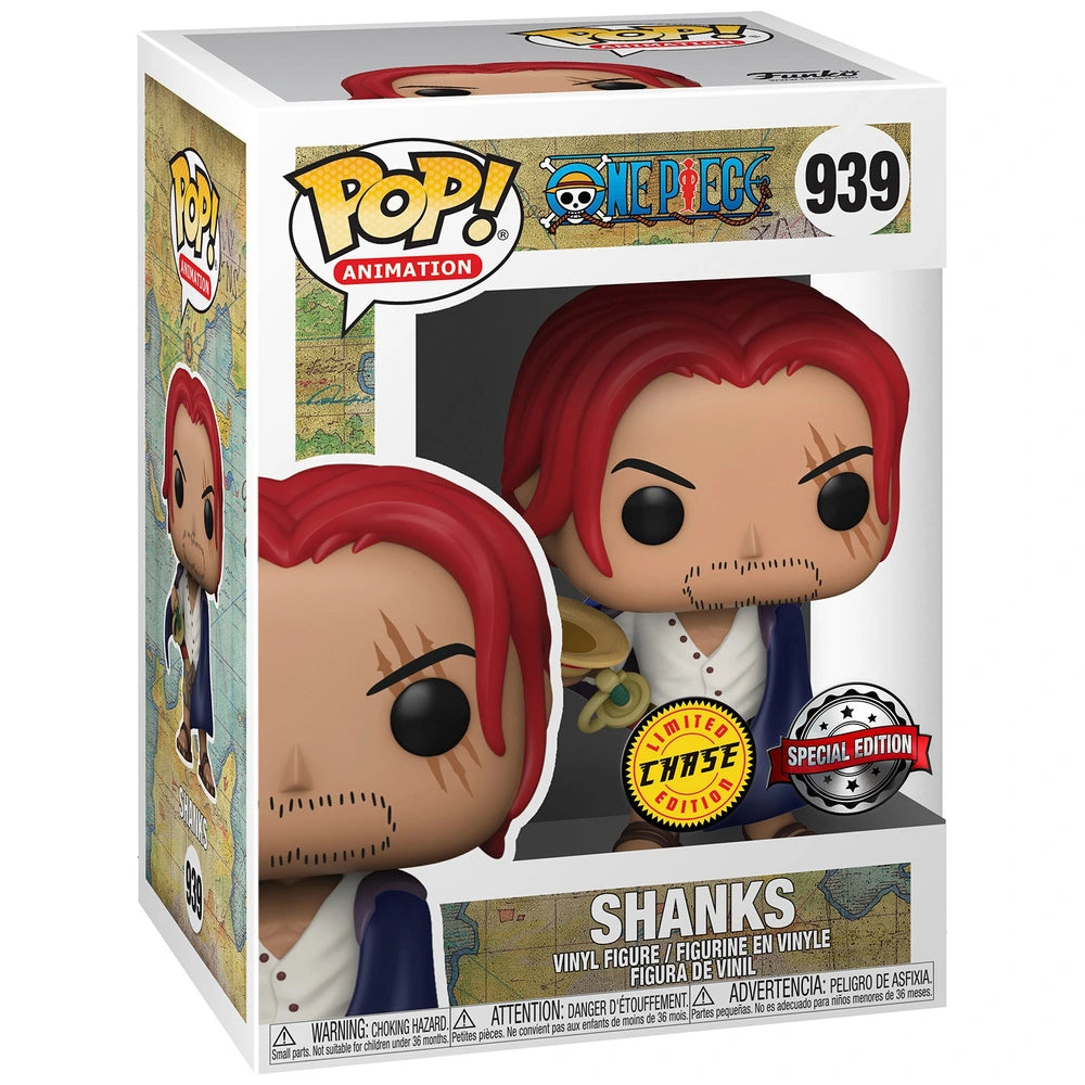 Funko Pop! Animation: One Piece - Shanks (Chase Special Edition) #939 ...