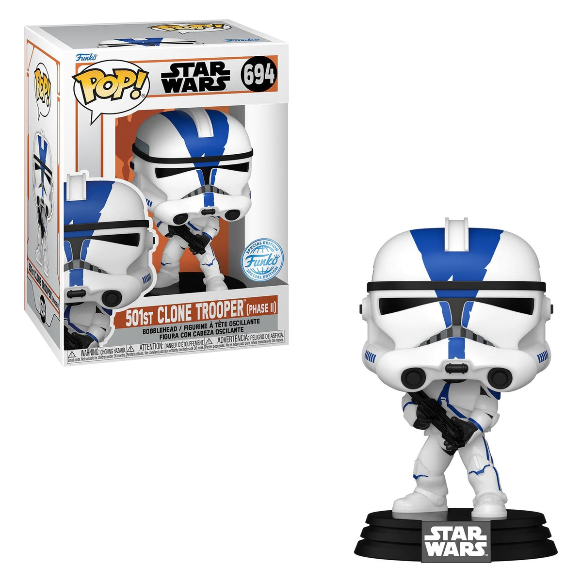 Funko 76682 Pop! Star Wars: The Mandalorian - 501st Clone Trooper Phas ...