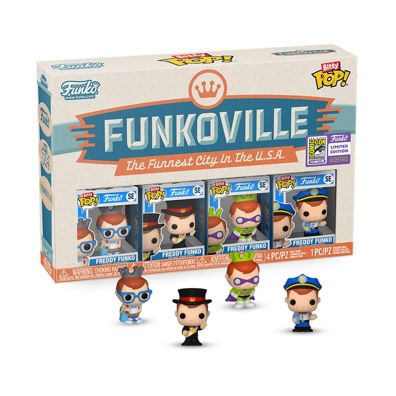 Funko Bitty Pop! - Funkoville Summer Convention (SDCC) 4-Pack Exclusiv ...