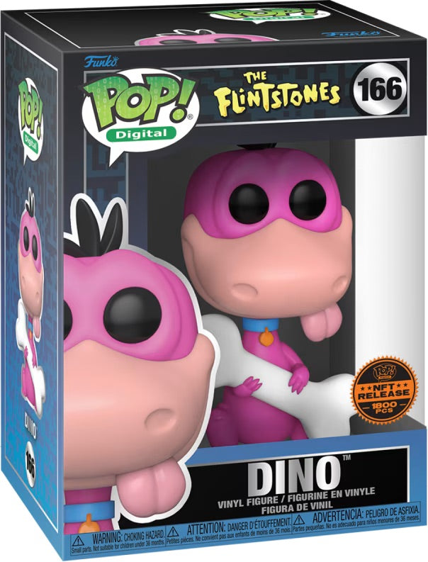 Funko Pop! Digital: The Flintstones - Dino with Bone (LE 1800 PCS) #16 ...