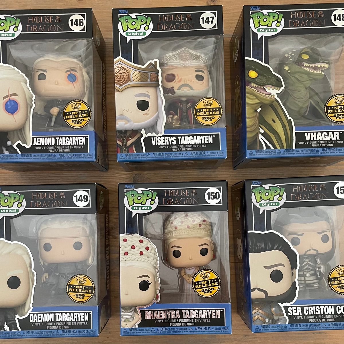 Funko Pop! Digital: House of the Dragon - Daemon, Vhagar, Rhaenyra, Vi ...