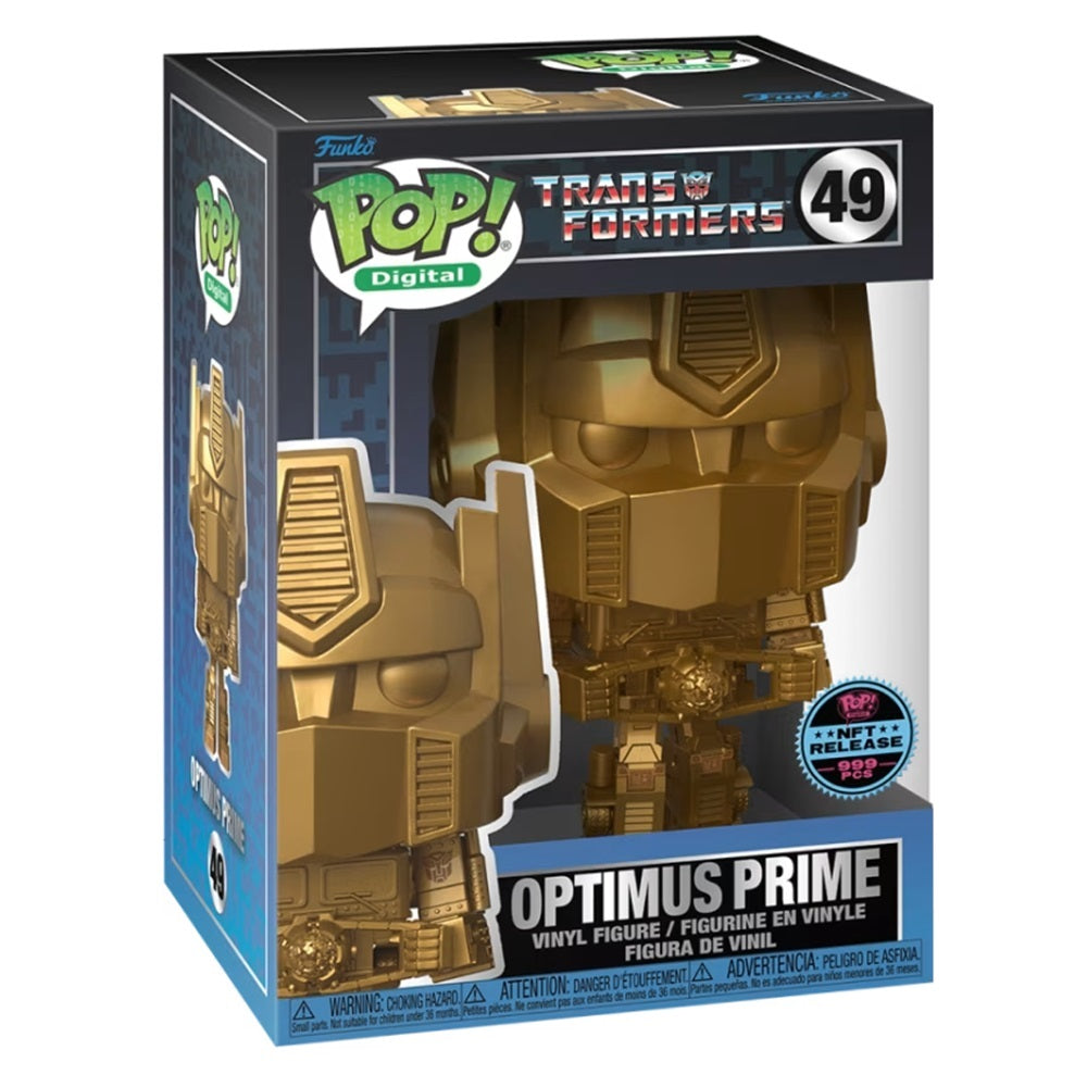 Funko Pop! Digital: Transformers - Optimus Prime (Gold - Grail LE 999 ...