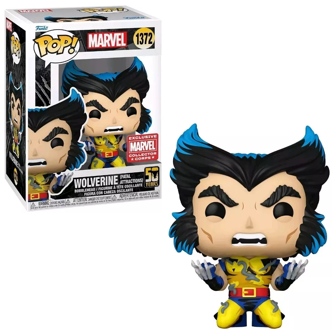 Funko Pop! Marvel: Wolverine 50 Years - Wolverine Fatal Attractions (C ...