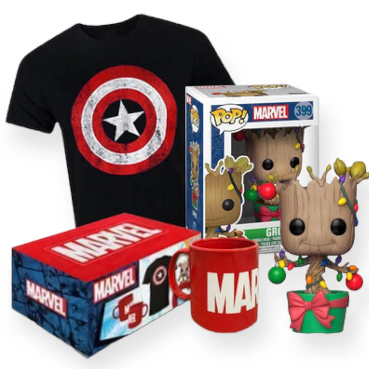Marvel Collector Gift Box with Holiday Groot Funko Pop! – Grey Wizard ...